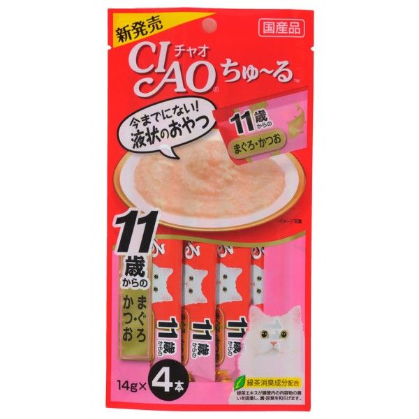 CIAO Japanese Cat Snacks (SC-74) - Tuna with Bonito Sauce (14g x4) – Pettington 柏靈頓獸醫寵物用品