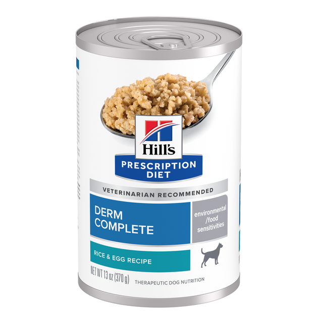 Hill's - 犬用 Derm Complete (皮膚全能照護) 米與蛋配方罐頭 (13安士) / Prescription Diet ...