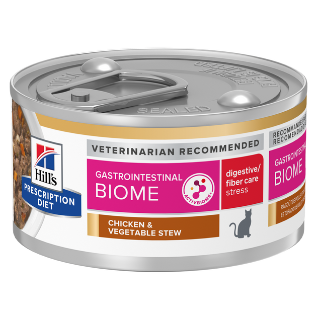 Hill's－貓GI Biome Stress健康腸菌叢配方（雞肉燉蔬菜味）2.9安士 / Feline Gastrointestinal ...
