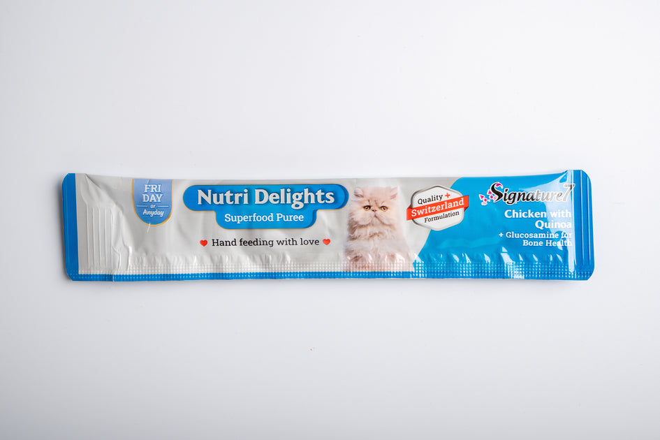 Signature 7 - Nutri Delights 營養肉泥唧唧醬小食 / 雞肉+藜麥(骨骼健康) 15g x 4 ...