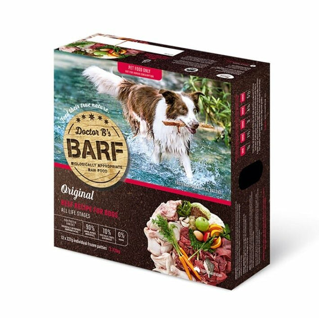 [急凍貨品] Dr.B's BARF 急凍生肉狗糧 - 牛肉蔬菜配方 2.72kg – Pettington 柏靈頓獸醫寵物用品